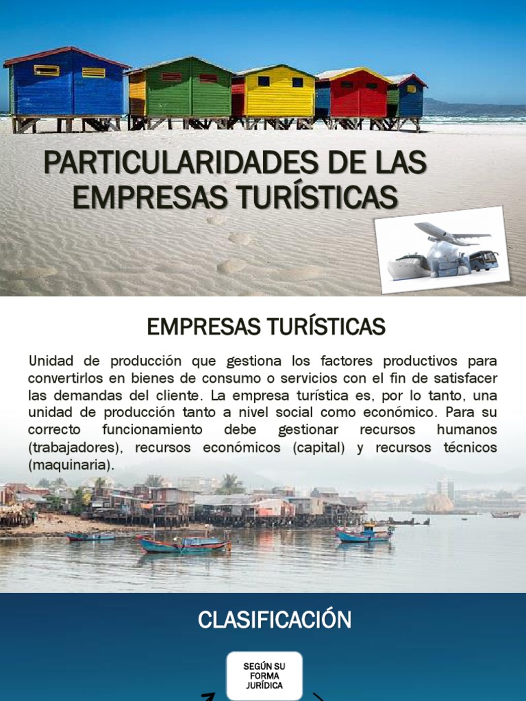 04 - Particularidades de Las Empresas Turísticas | Turismo | Agencia de ...