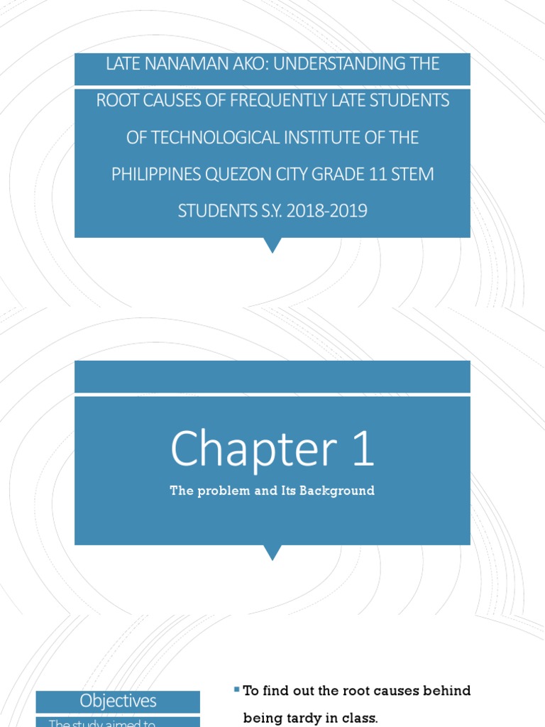 Causes of Tardiness in STEM Students | PDF | Case Study | Qualitative ...