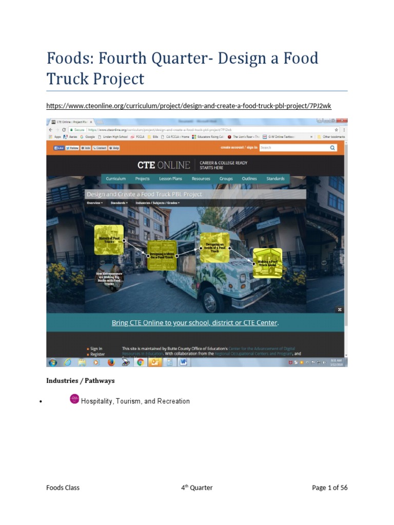 Food Truck Assignment (SISD1078569679F) | PDF | Menu | Food And Drink