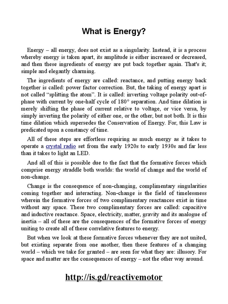 What Is Energy? | PDF