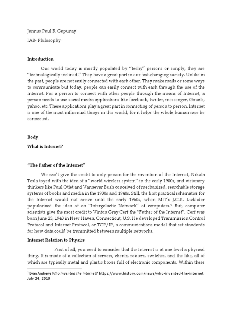 July 24, 2019: Evan Andrews | PDF | Internet Protocol Suite | Internet