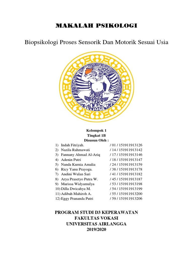Proses Sensorik dan Motorik Berdasarkan Usia | PDF