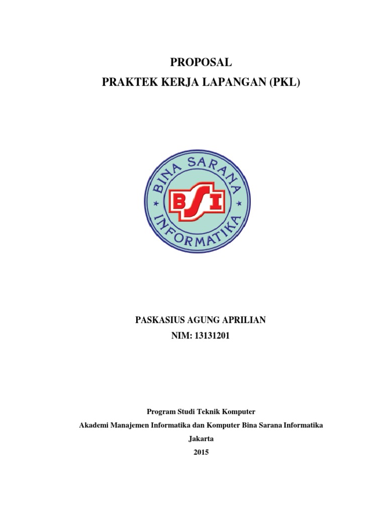 Dokumen - Tips - Proposal PKL Bsi | PDF