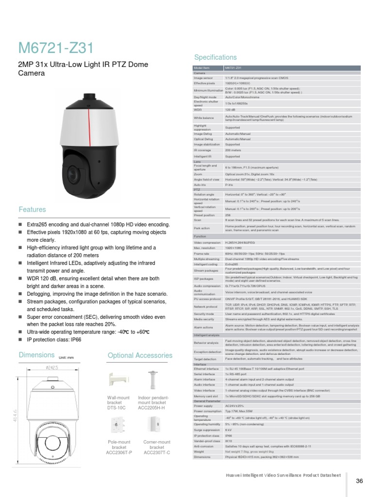 Huawei M6721-Z31 Datasheet | PDF | Aperture | Shutter (Photography)