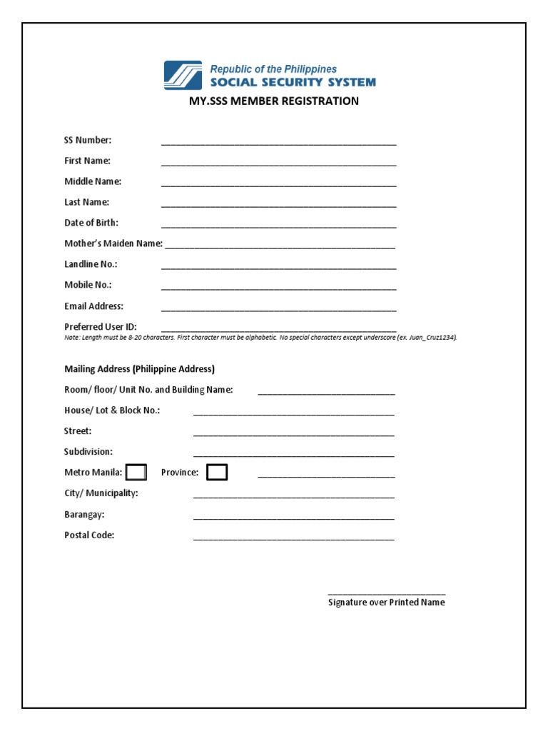 Sample Form Sss | PDF | Career & Growth