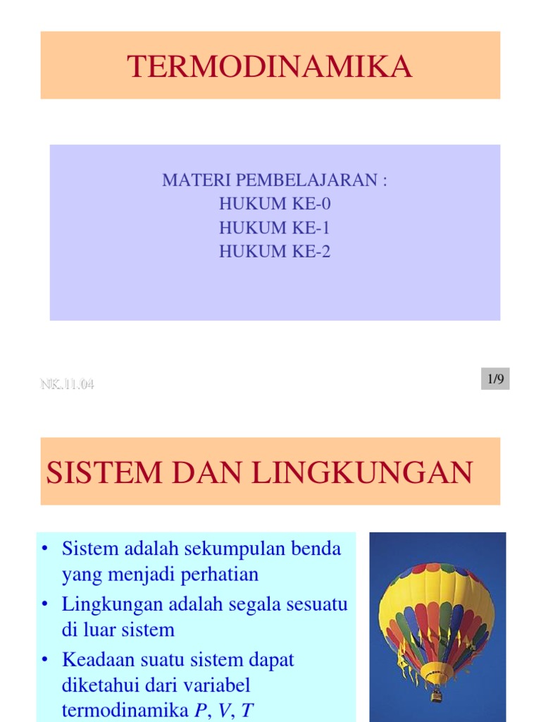 Hukum Termodinamika | PDF