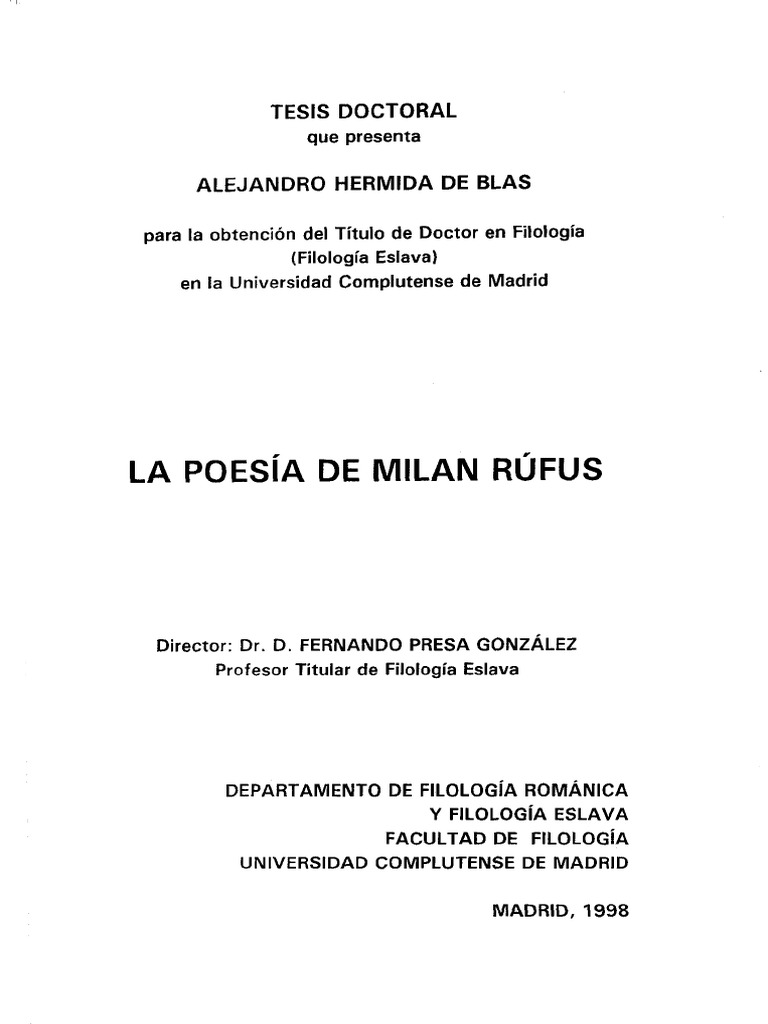 Milán Rufus | PDF | Poesía | Surrealismo