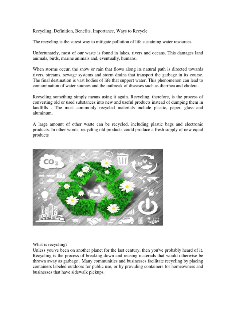 Recycling | PDF | Recycling | Reuse