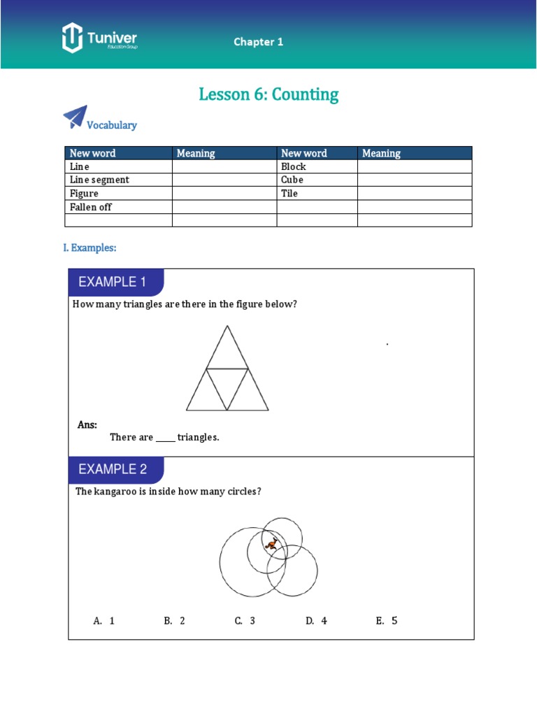 Math Counting Exercises for Kids | PDF | Teaching Methods & Materials