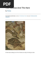 The Tortoise and The Hare | PDF | La Fontaine's Fables | Aesop's Fables