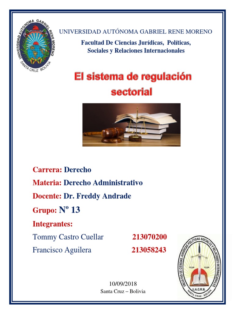 Caratula UAGRM Derecho Arreglado | PDF