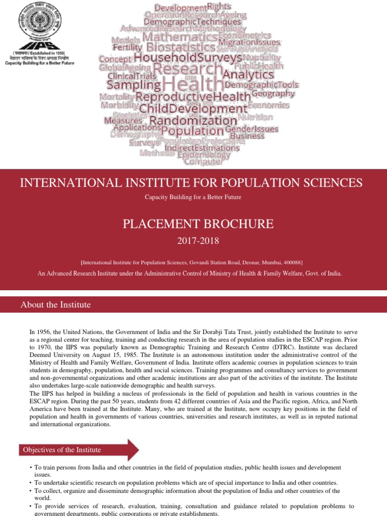 Placement Brochure 2017-18 | PDF | Demography | Statistics