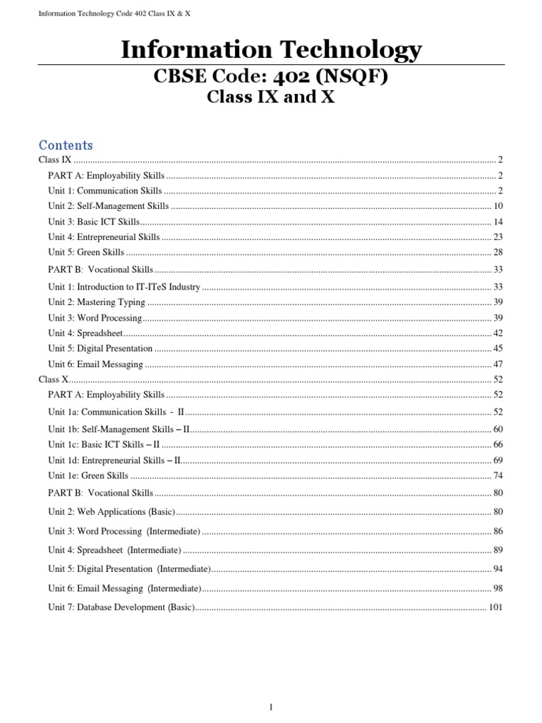 UD (Teacher Reference Manual Information Technology Code 402 IX X v2) | PDF | Graphical User ...
