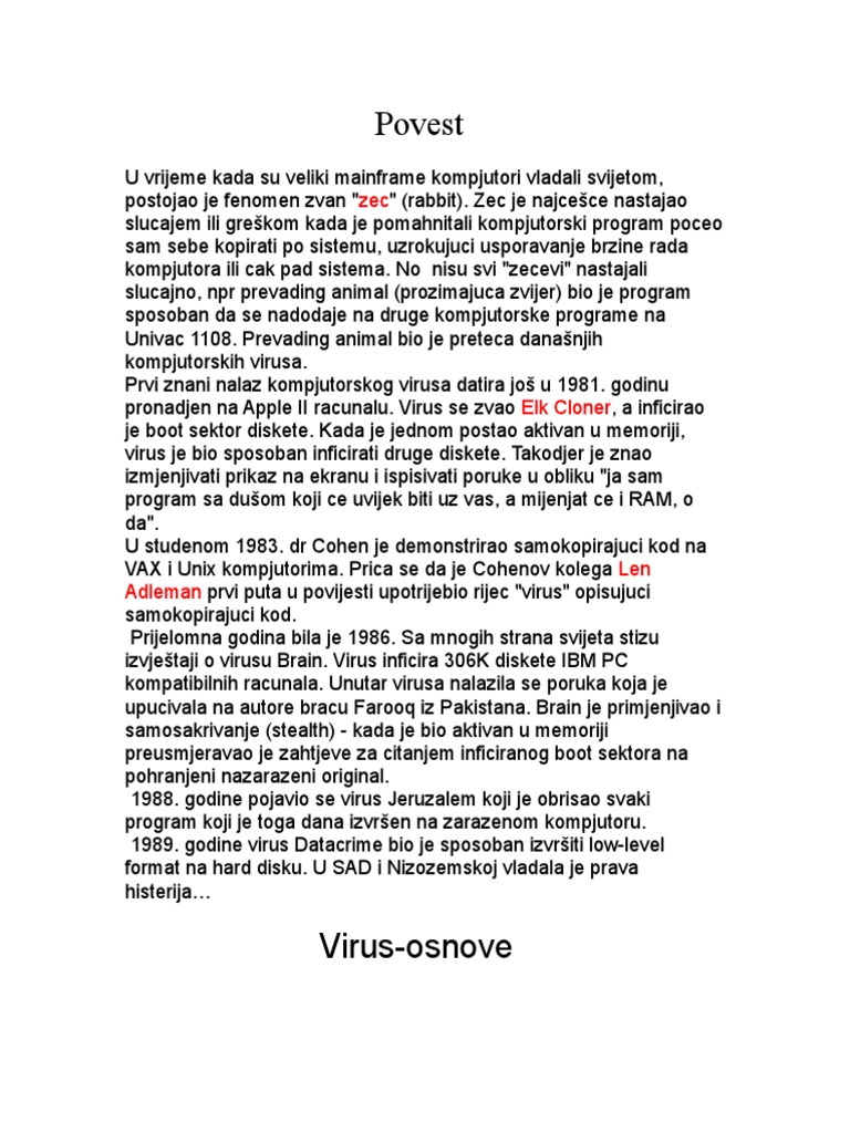 Racunarski Virusi | PDF