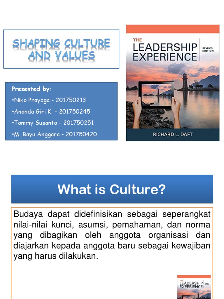 Chp. 14 Shaping Culture and Values | PDF