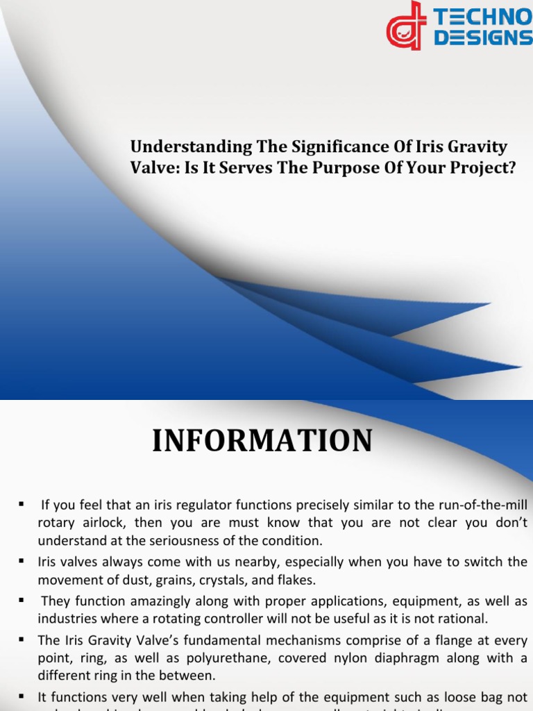 All About The Iris Gravity Valve and Rotary Valva | PDF | Solid | Valve