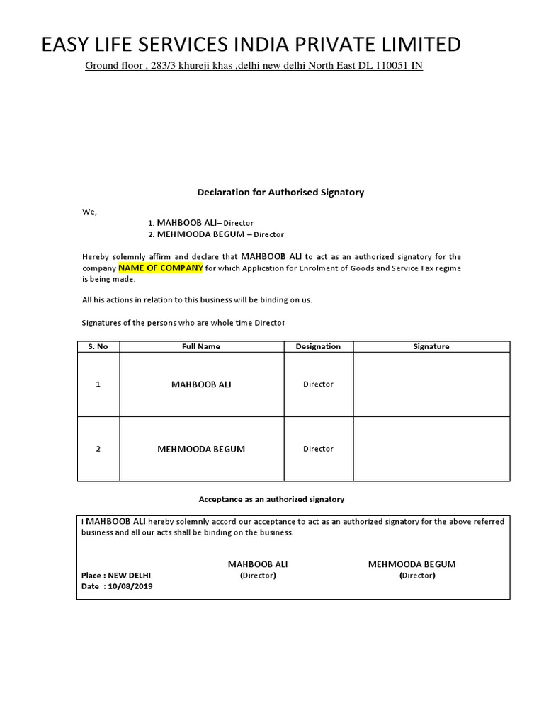 GST Authorised Letter New | PDF | Taxation | Government