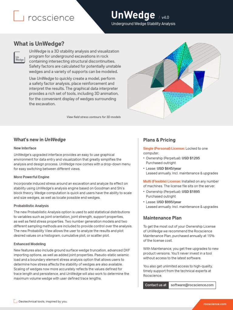 Analyzing Underground Excavation Stability with UnWedge: A Powerful 3D ...