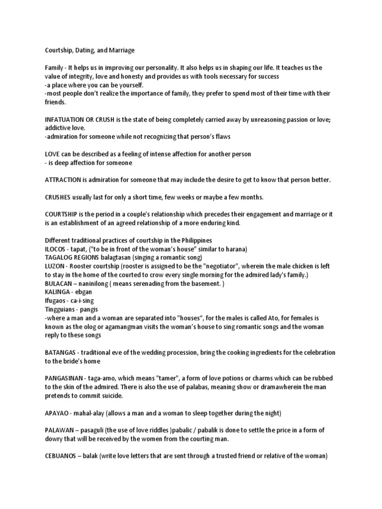 Courtship | PDF | Intimate Relationships | Interpersonal Relationships