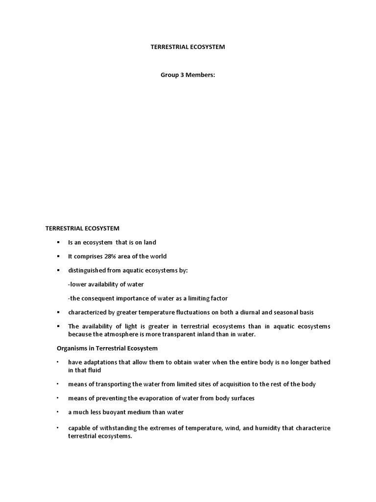 Terrestrial Biome | PDF | Grassland | Temperate Climate