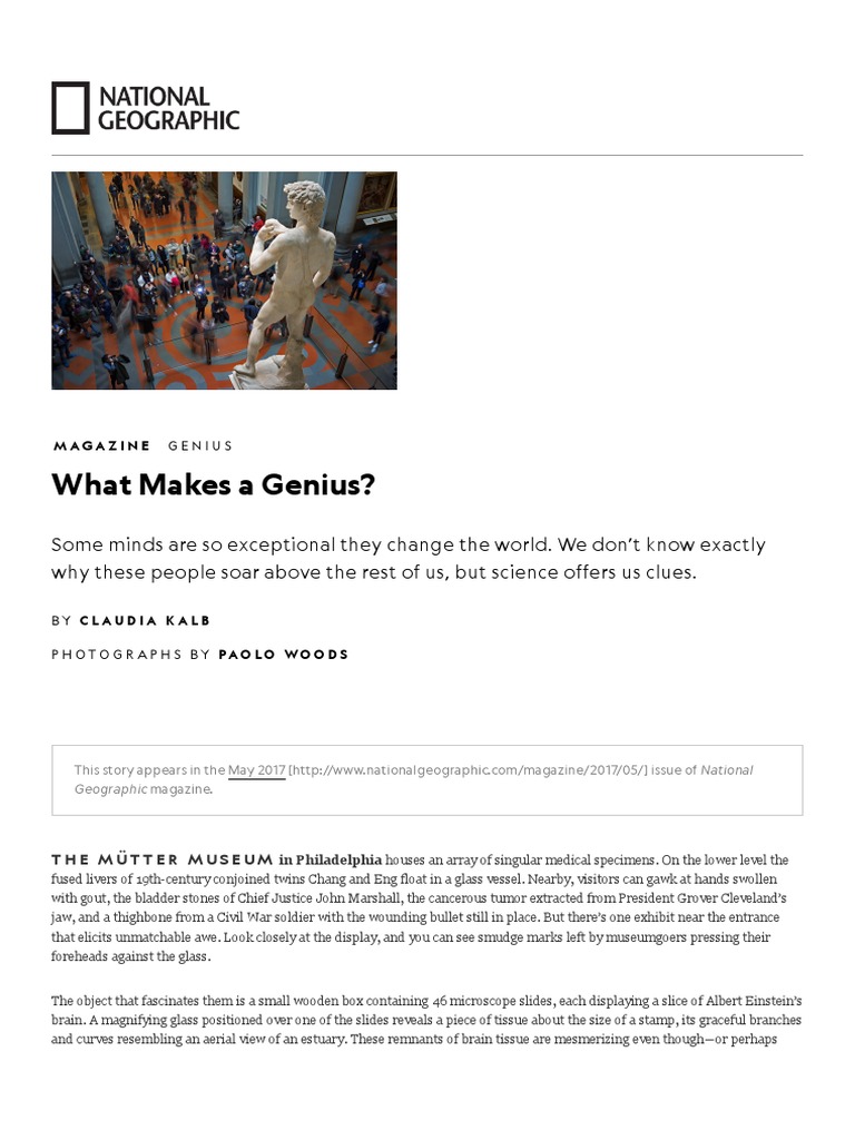What Makes A Genius | PDF | Genius | Leonardo Da Vinci