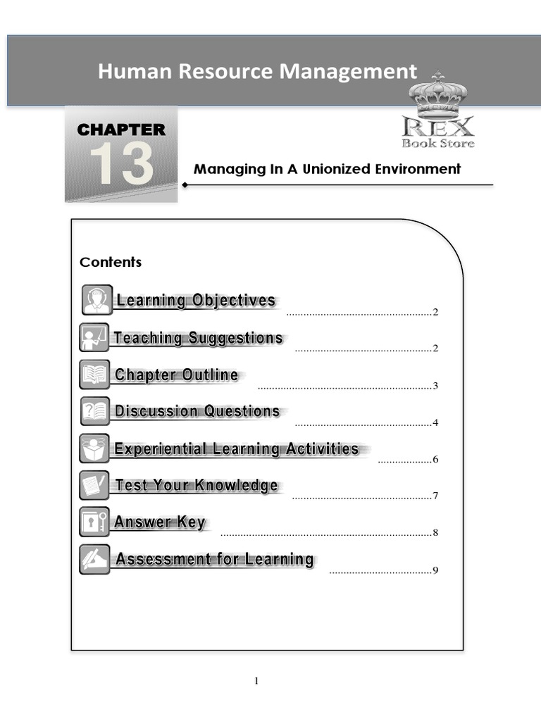 Chapter 13 Managing in A Unionized Environment | PDF | Collective ...