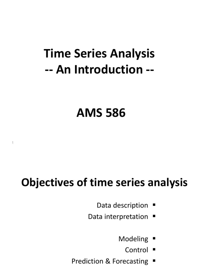 Time Series Analysis - An Introduction | PDF | Time Series | Stationary ...