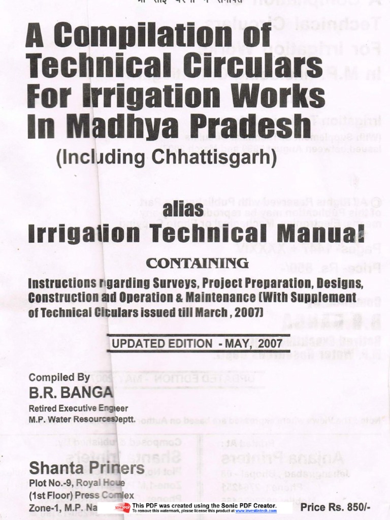 Technical Circular Full | PDF | Dam | Spillway