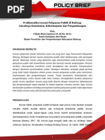 6 - Contoh Policy Brief Pelayanan Publik | PDF | Ilmu Sosial | Komputer