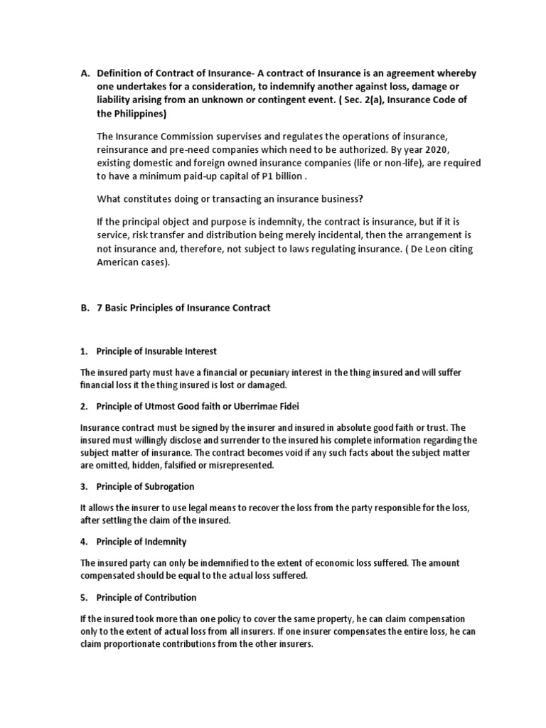 Principle of Insurable Interest | PDF | Indemnity | Insurance