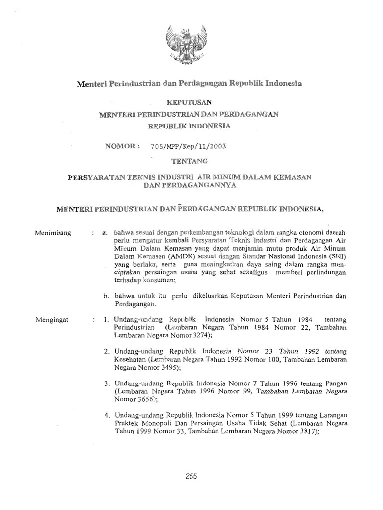 705 MPP Kep 11 2003 PDF | PDF