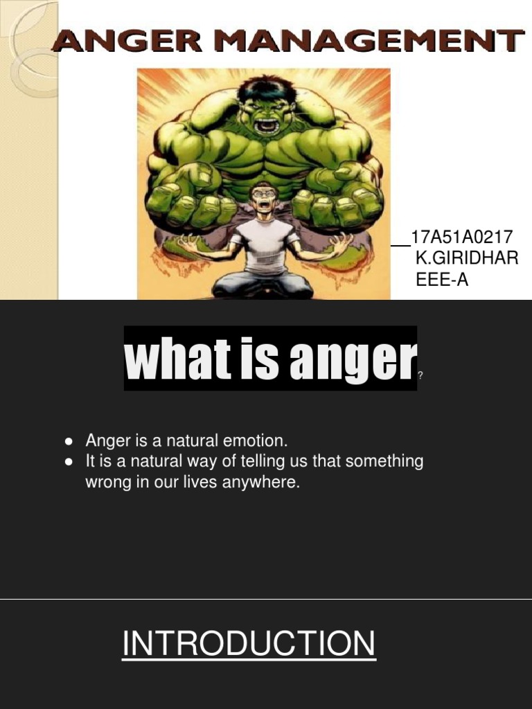 Anger Management | PDF