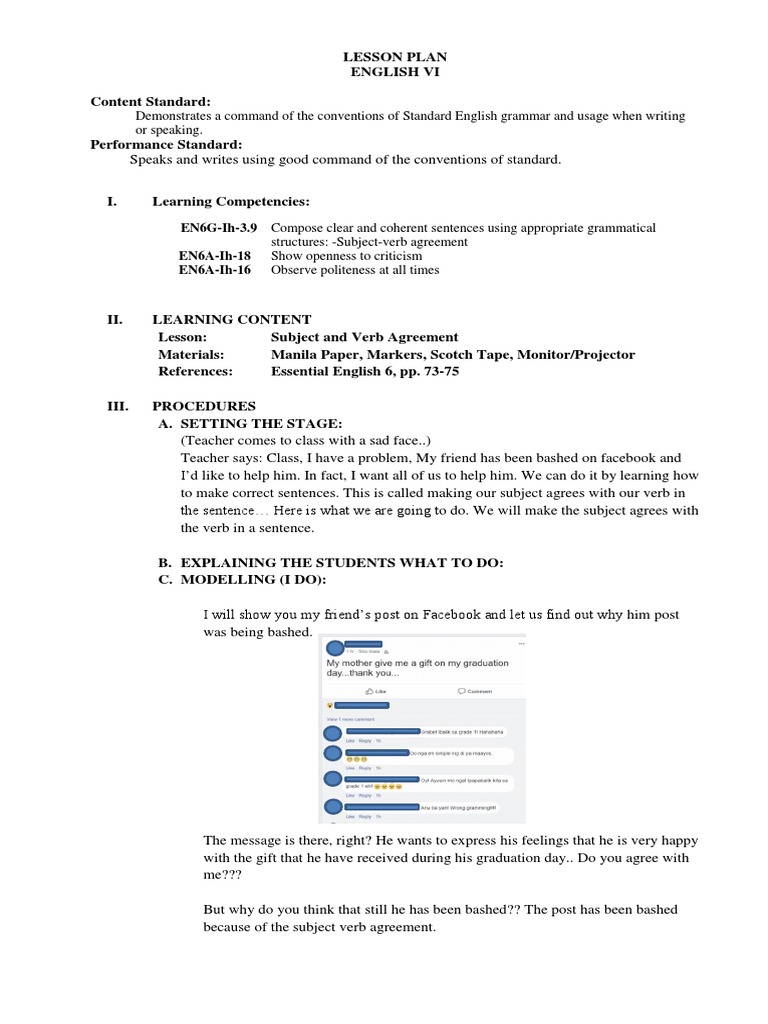 Demonstrates A Command of The Conventions of Standard English Grammar ...