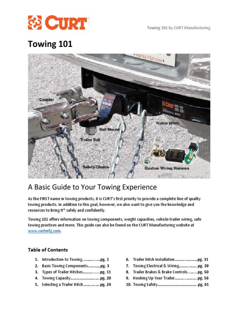 CURT - Towing 101 Full Version - 1 | PDF | Trailer (Vehicle) | Truck