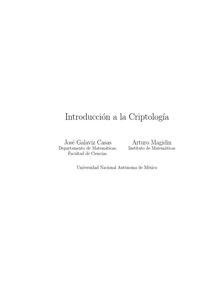 Intro Criptologia | PDF | Criptografía | Criptoanálisis