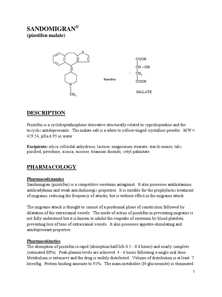 Sandomigran Pi | PDF | Dose (Biochemistry) | Chemistry