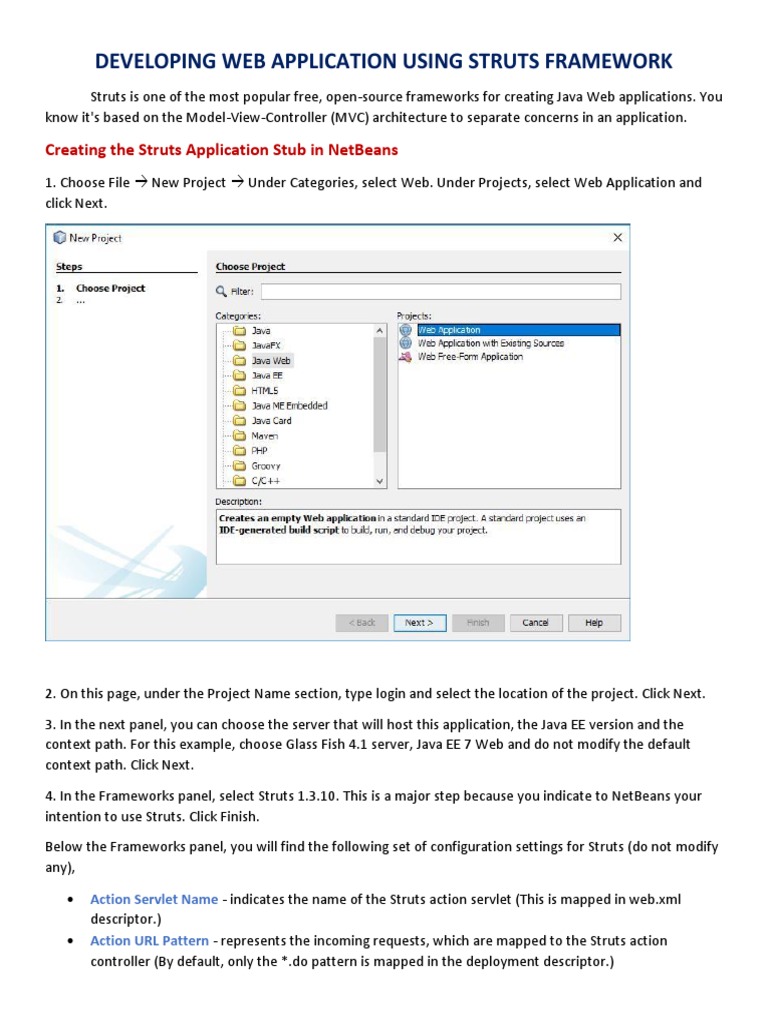 Struts Framework | PDF | Java Server Pages | Java Servlet