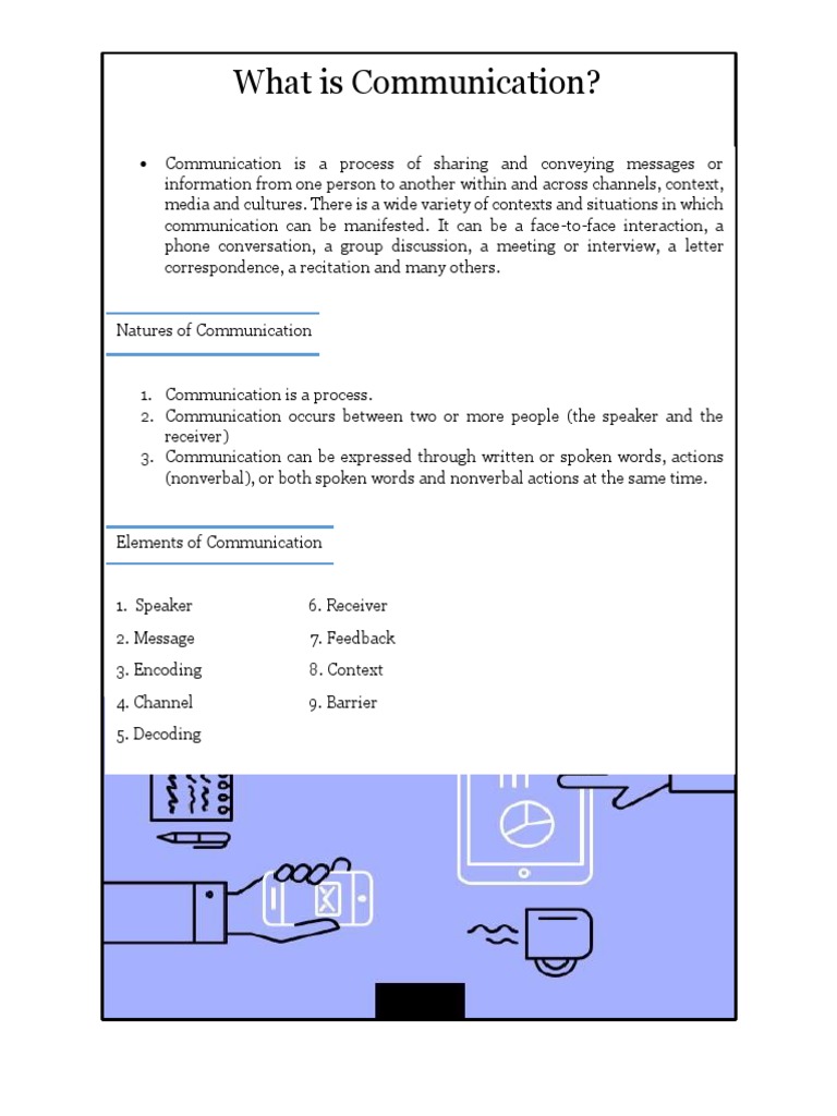 What is Communication? Understanding the Key Concepts | PDF | Action ...