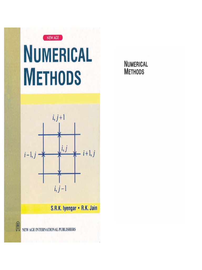 Numerical Methods SRK Iyenger Jain Rotated | PDF | Finite Difference ...