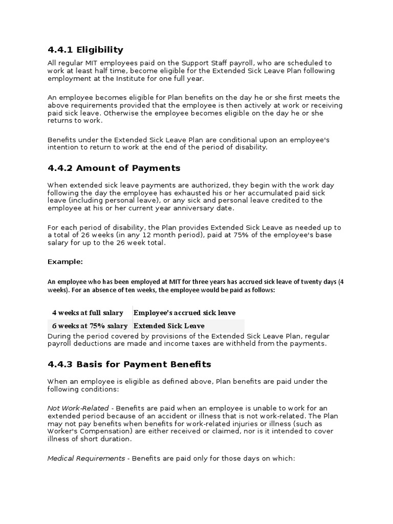 Extended Sick Leave 2 PDF | PDF | Payroll Tax | Sick Leave
