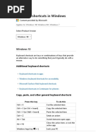 Keyboard Shortcuts PDF For Windows 11 | PDF | Window (Computing ...