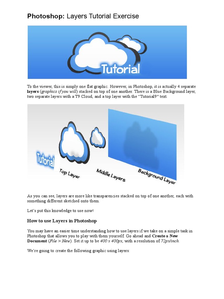 Photoshop Layers Tutorial | PDF | Adobe Photoshop | Computer Graphics