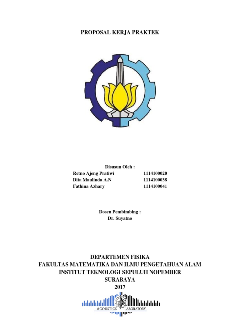 Proposal Kerja Praktek - Fisika ITS | PDF