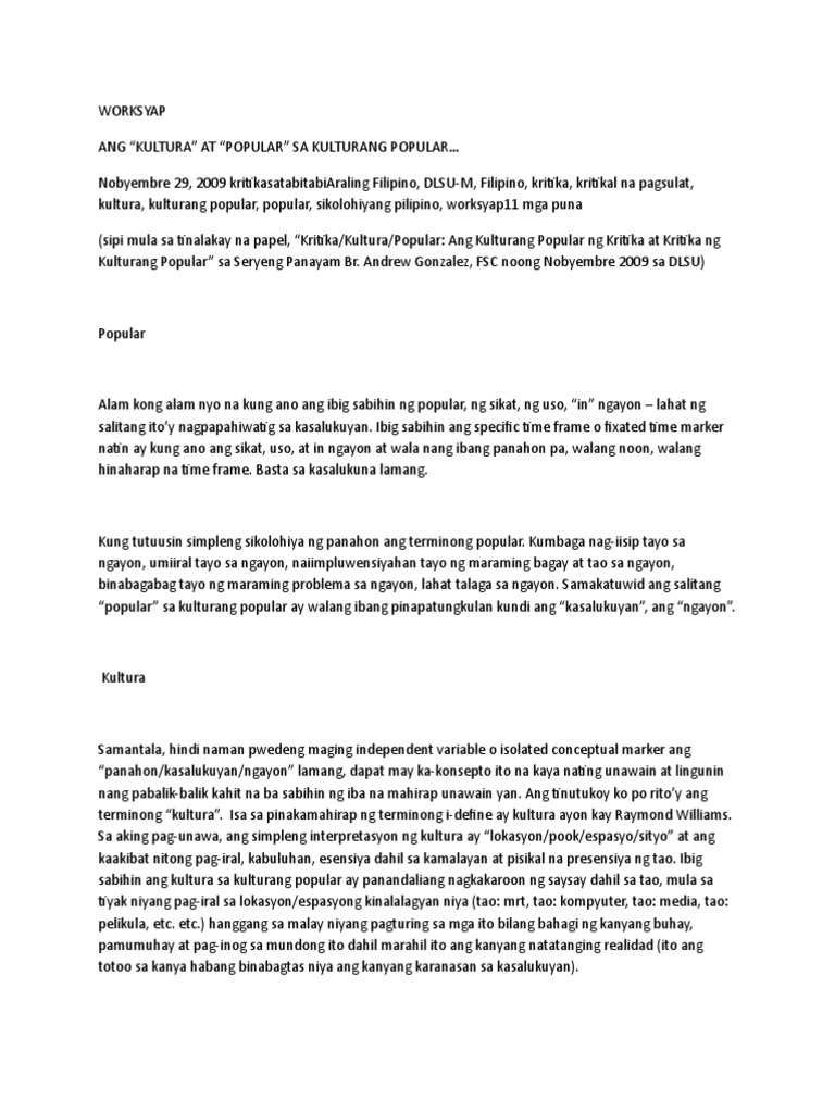 Sa Aking pakiki-WPS Office | PDF