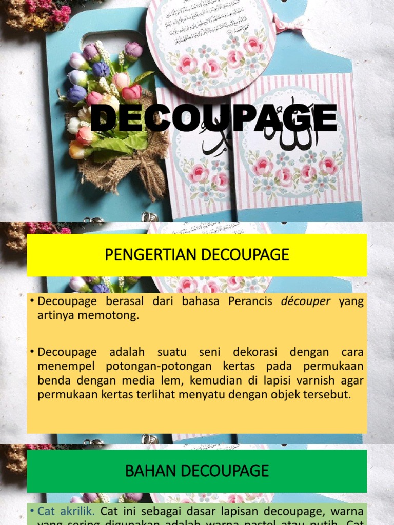Decoupage | PDF | Griya & Taman
