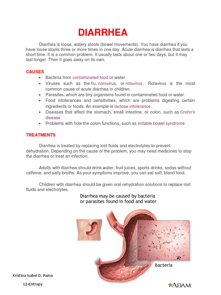 Diarrhea | PDF