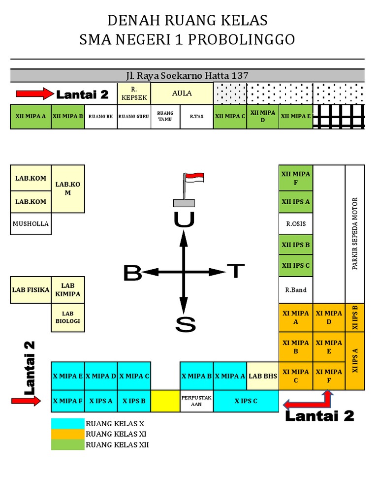 Denah Kelas 2018-2019 | PDF