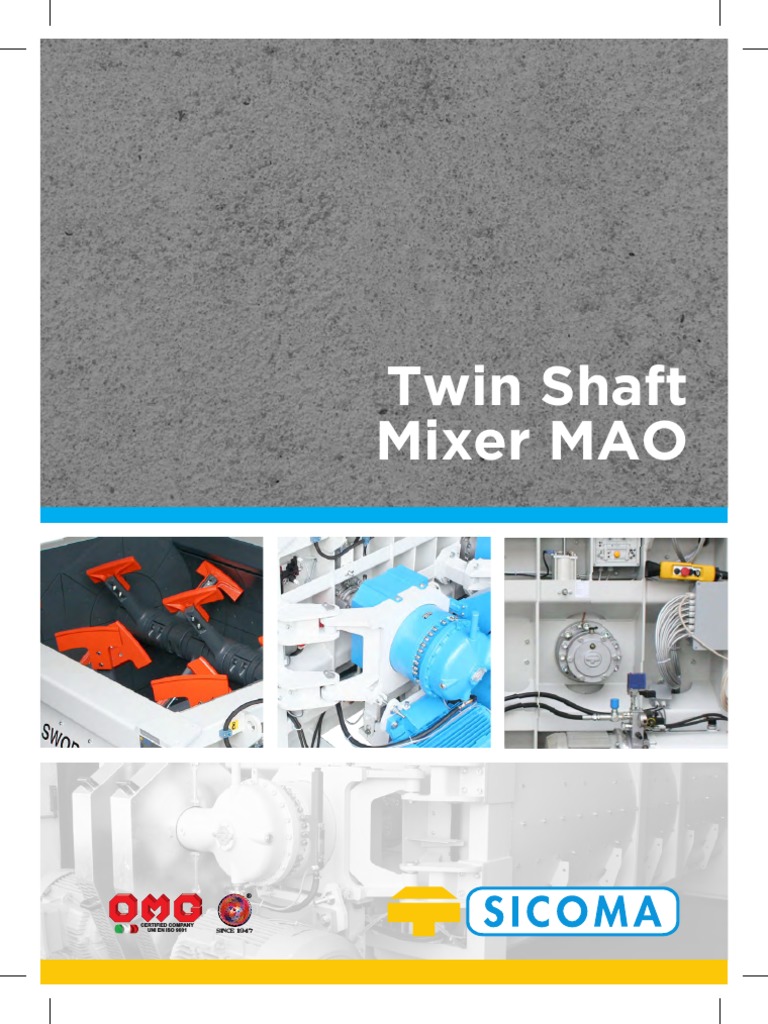 Sicoma Twin Shaft Mixer Brochure JEC PDF | PDF | Transmission ...