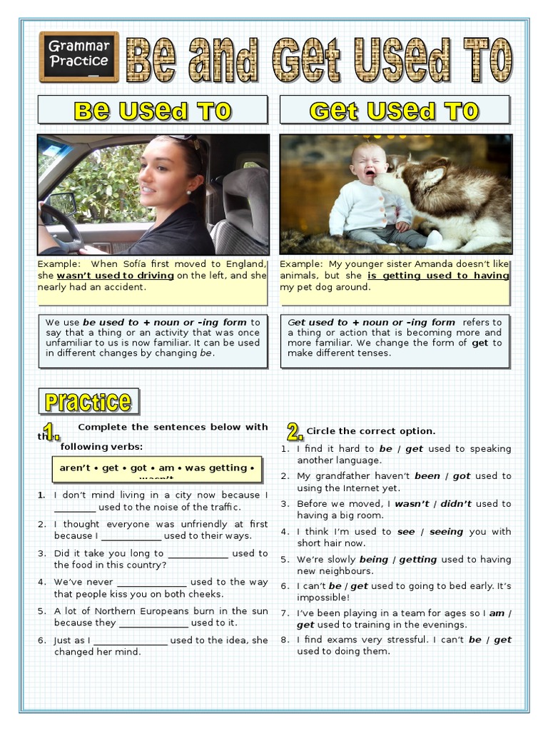 Understanding "Be Used To" vs. "Get Used To" | PDF | Language Mechanics ...