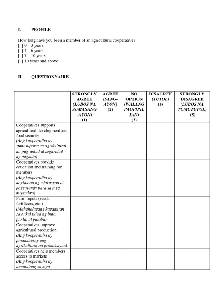 Questionnaire Revised | PDF